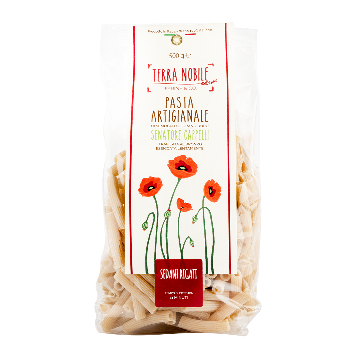 Sedanini Rigati 500g - Pasta artigianale d'Abruzzo - Terra Nobile ...